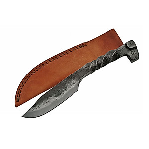 SZCO Supplies Twisted Railroad Spike Knife, HS-4408 Brown