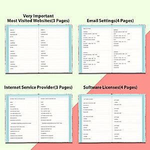 Artake Password Book with Alphabetical Tabs, Password Keeper Internet Address and Password Organizer Logbook, Hardcover Password Notebook, Pocket Address Book for Home Office,160 Pages (4.4" x 6.2")