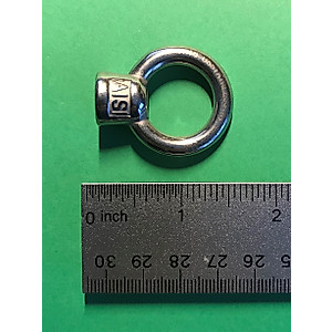 US Stainless 4 Pieces Stainless Steel 316 Lifting Eye Nut 5/16" UNC Marine Grade Pitch of 18