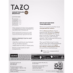 TAZO K-Cups for Bold Traditional Breakfast-Style Black Tea, 22 Tea Bags