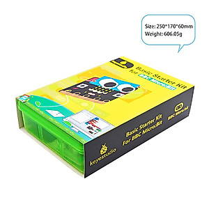 KEYESTUDIO Basic Starter Kit for Microbit V2.2 V1.5 (Not Included), with 35 Projects Tutorial, i2c LCD, 5V Relay, LED Matrix, Breadboard Components Great for STEM Programming Education