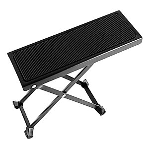 EASTROCK Guitar Foot Stool Height Adjustable Folding Guitar Foot Rest Made of Solid Iron Guitar Foot Stand for Classical Guitar