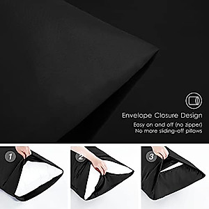 Love's cabin Full/Queen Comforter Set Black, 7 Pieces Queen Bed in a Bag, All Season Full/Queen Bedding Sets with 1 Comforter, 1 Flat Sheet, 1 Fitted Sheet, 2 Pillowcase and 2 Pillow Sham