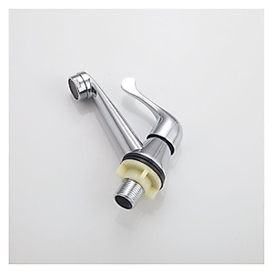 AISHANBAIHUODIAN 1PC Single Cold Water Tap Basin Mixer Home Kitchen Sink Faucet Home Garden Bath Bathroom Vanities Fit for Low High Pressure Systems