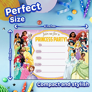 Set of 20 Prince -Themed Happy Birthday Invitation Cards & Envelopes - Lightweight (240g), Postcard Style Invites for the Perfect Party Pack