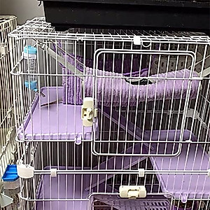 Bangminda Small Animal Hammock Ferret Hammock Hammock Tunnel Hamster Squirrel Sugar Slingshot Guinea Pig Ferret Accessories Hanging Hiding Tunnel Tube Toy for Cage