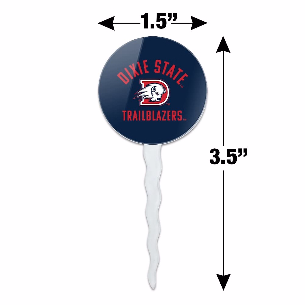 GRAPHICS & MORE Dixie State Trailblazer Cupcake Picks Toppers Decoration Set of 6