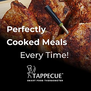 Tappecue AirProbe Deluxe Bundle - Smart WiFi and Wireless Meat Thermometer for Cooking, Internet Enabled Cloud Storage & Alarm, Works with Android & iOS Apps