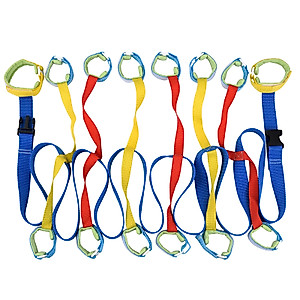 Children Safety Walking Rope with 12 Handles For Childcare Daycare Preschool Kindergarten School Field Trips Outdoor Activities - Extendable Design Adjustable & Safe Wristbands - 2024 Upgraded Version