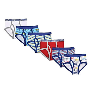 Wonder Nation Clothing Assorted Prints 6 Pack Briefs - 4T/5T