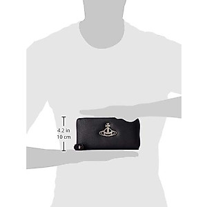 Vivienne Westwood Women's Leather Round Zipper Wallet ANNIE Black