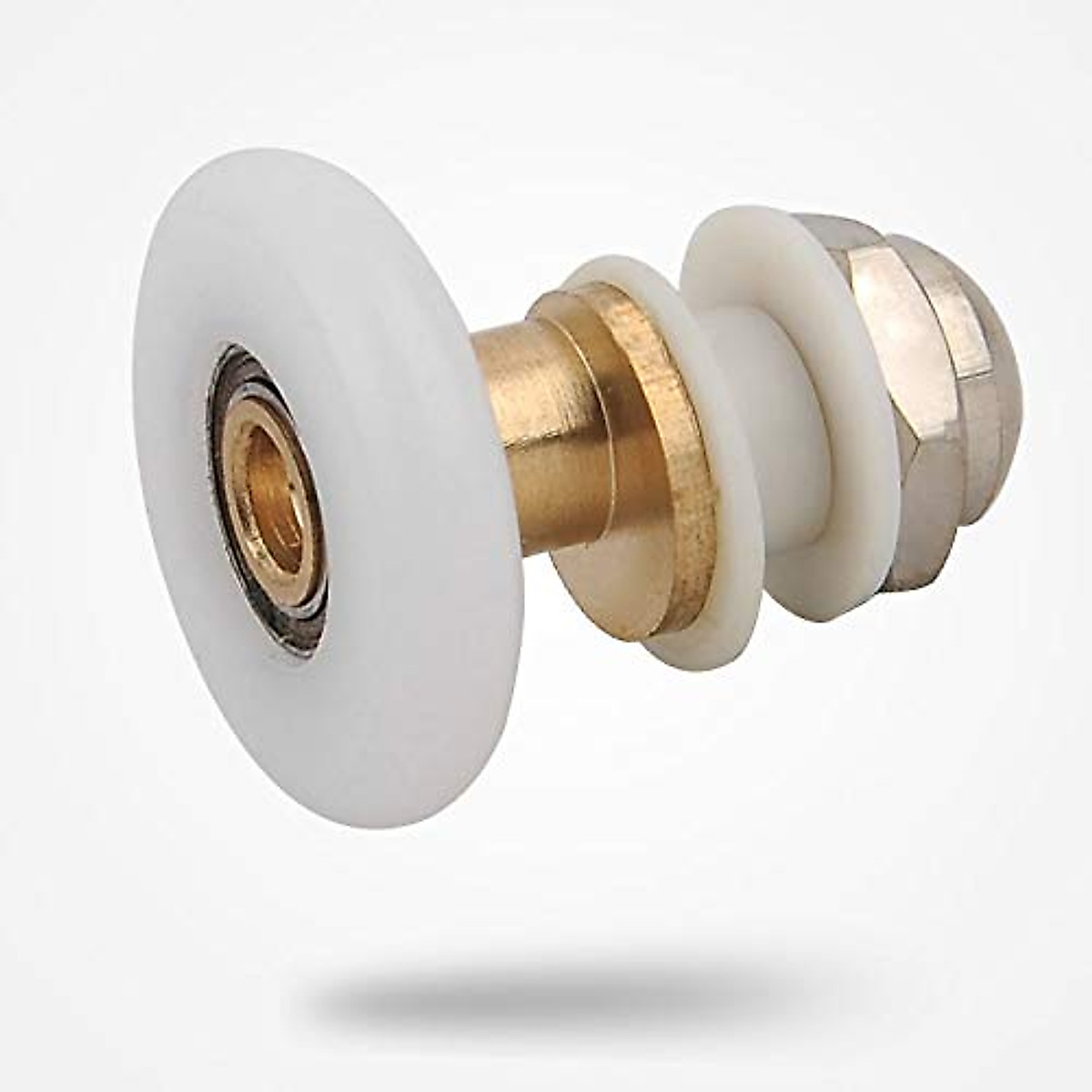 Bioristar Sliding Door Pulleys Glass Bearing Rollers Shower Door Rollers Replacement Sliding Door Rollers Shower Door Hardware Installation Kit (Diameter 27 mm)