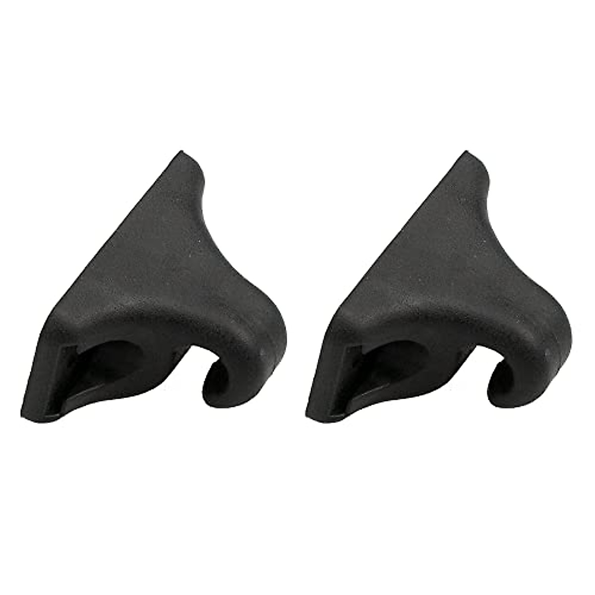 RLB-HILON Sun Visor Clip 94473143900 Compatible with Porsche 924 944 968, Sun Visor Retainer Clip, Black Color, 2PCS