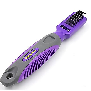 Dog Mat Remover by Hertzko – Grooming Comb, Brush for Dogs, Cats, Small Animals - Dematting Tool, Dog Brush for Tangles & Knots for Long Haired Dogs, Short Haired Dogs, and Rabbit Bedding (Small)