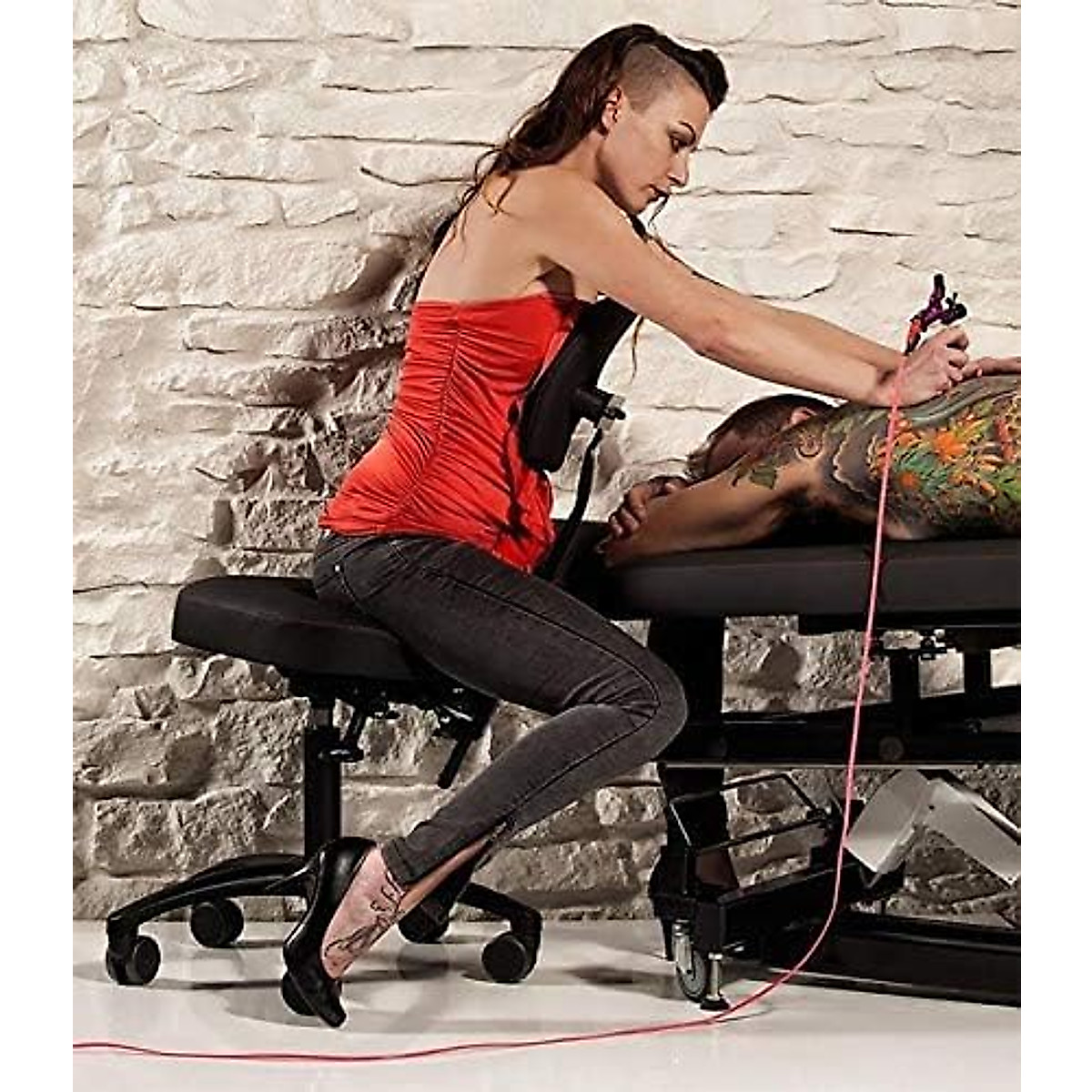 Precision Professional Tattoo Stool - Black