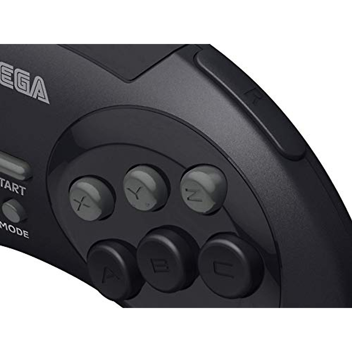 Retro-Bit Official Sega Genesis USB Controller 8-Button Arcade Pad for Sega Genesis Mini, Switch, PC, Mac, Steam, RetroPie, Raspberry Pi - USB Port (Black)