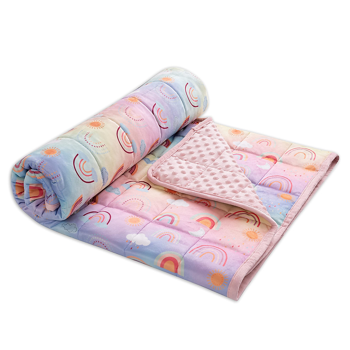 CHHKON Weighted Blanket for Kids and Teens Printed Weighted Blanket 7 lbs (style7, 41''x60'' 7lb)