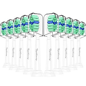 Toptheway Toothbrush Replacement Heads Compatible with Philips Sonicare ProtectiveClean DiamondClean C2 C1 G2 W 4100 5100 HX9023 Plaque Control, 10 Pack
