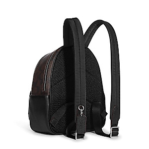 COACH Coach Mini Court Backpack, Black/Leopard