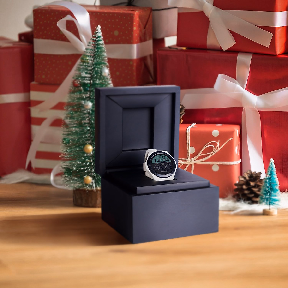 Mentech Xe1 Smartwatch, Lightweight Fitness Tracker with 1.2” Touch Screen, 110 Sport Modes, GPS, Sunlight-Visible, 5ATM Waterproof, 14-Day Battery Life, for Android and iOS Phones