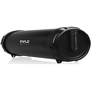 Pyle Portable Speaker, Boombox, Bluetooth Speakers, Rechargeable Battery, Surround Sound, Digital Sound Amplifier, 3.5mm Aux Input, 2.1 Channel Hi-Fi Active Stereo Speaker System in Black - PBMSPG11