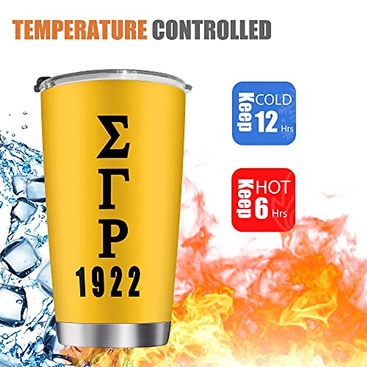 twevosrd Stainless Steel Tumbler 20 Oz Insulated Mug with Lid Suit for Hot/Iced Coffee Tea Wine,Paraphernalia Gift Cup for Women & Girls