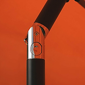 Sunnyglade 9' Patio Umbrella Outdoor Table Umbrella with 8 Sturdy Ribs (Orange)