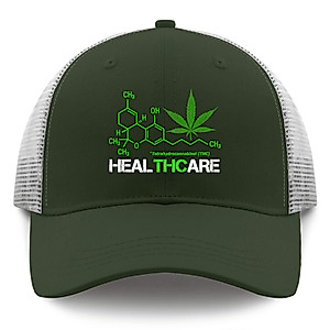 Weed Cannabis 420 Dad Hats THC Healthcare Baseball Caps, Vintage Dad Hat for Women