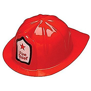 24pcs Red Soft Plastic Firefighter Kids Party Dress Up Novelty Hat