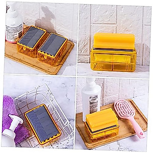 Alipis 3pcs Soap Foaming Box Soap Foaming Holder Soap Dish with Drain Soap Dish Foaming Holder Foam Soap Dispenser Soap Drainer Soap Foaming Case para Guardar Soap Holder Pp Travel Roller