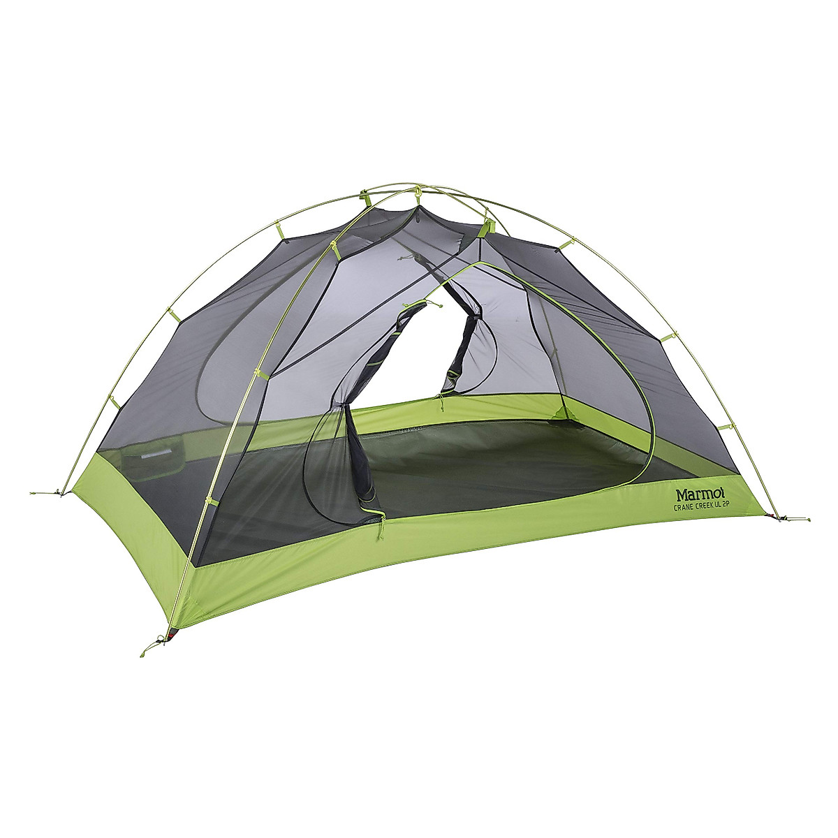 Marmot Crane Creek 2-Person Ultralight Backpacking and Camping Tent, Macaw Green/Crocodile