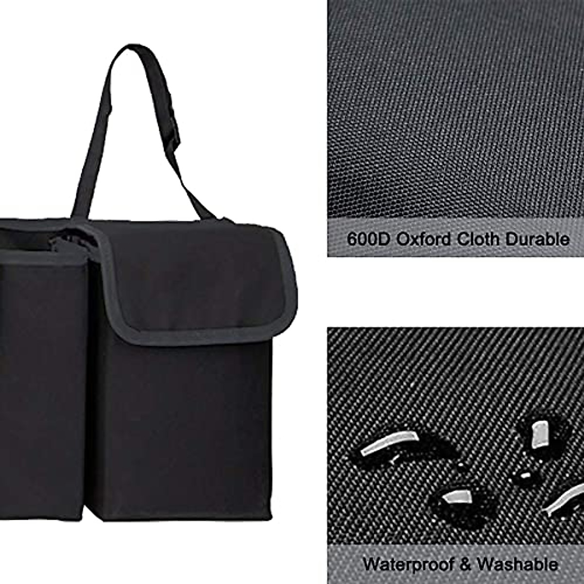 AOPHY Car Trunk Organizer, Backseat Hanging Organizer with 5 Super Large Storage Pockets -Car Seat Organizer for SUV,Truck,Space Saving Expert