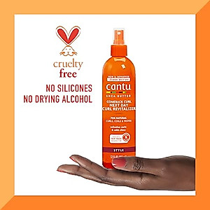 Cantu Comeback Curl Next Day Curl Revitalizer Mist with Shea Butter for Natural Hair, 12 fl oz (Packaging May Vary)