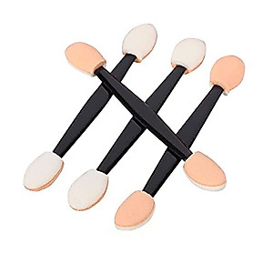 ZYIGYI 200 PCS 3 Inch Disposable Eyeshadow Brushes, Sponge Makeup Applicators Dual Sides