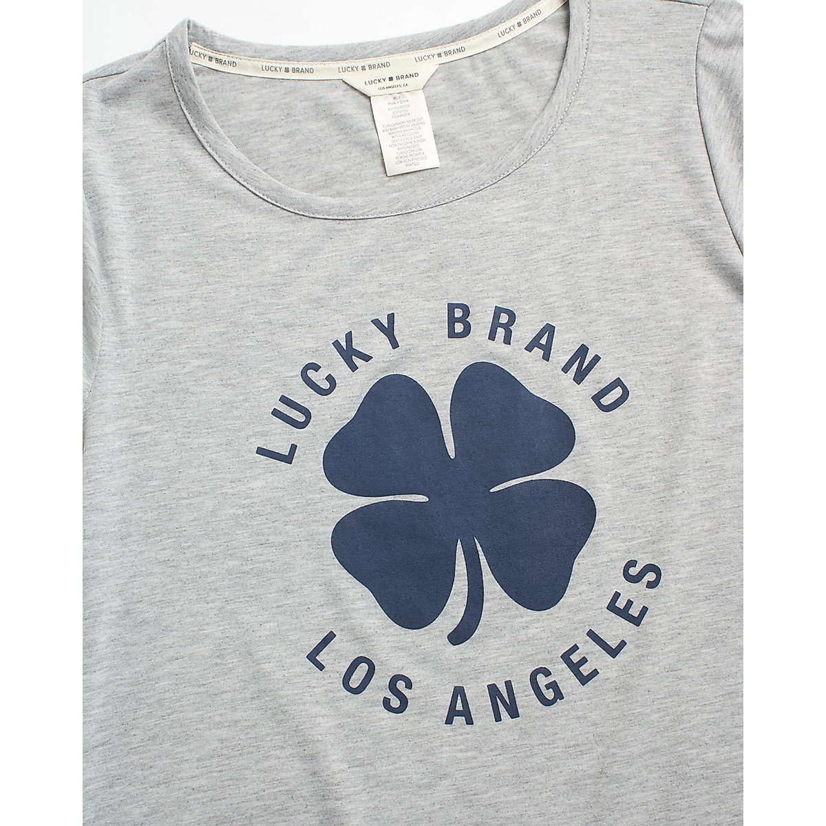 Lucky Brand Women's Pants Set, 3 Piece T-Shirt, Tank, Top, and Joggers, Casual Everyday Loungewear for Women (S-XL), Size Medium, Heather Grey