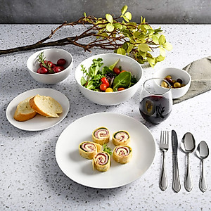 Gibson Home All U Need Dinnerware Combo Set, White, 60-Piece