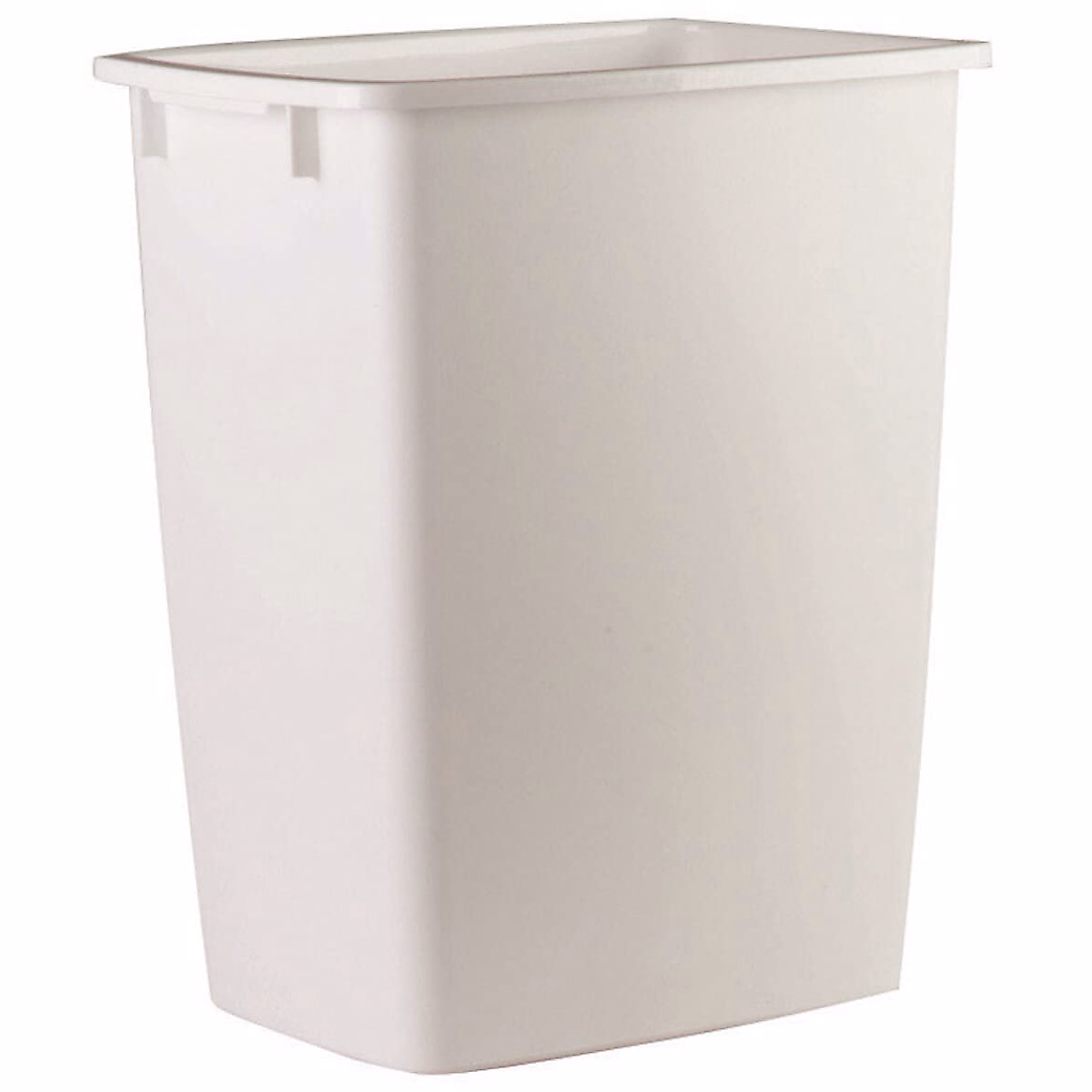 Rubbermaid 2806-TP-WHT Plastic Kitchen Wastebasket, White, 36-Qt. - Quantity 6