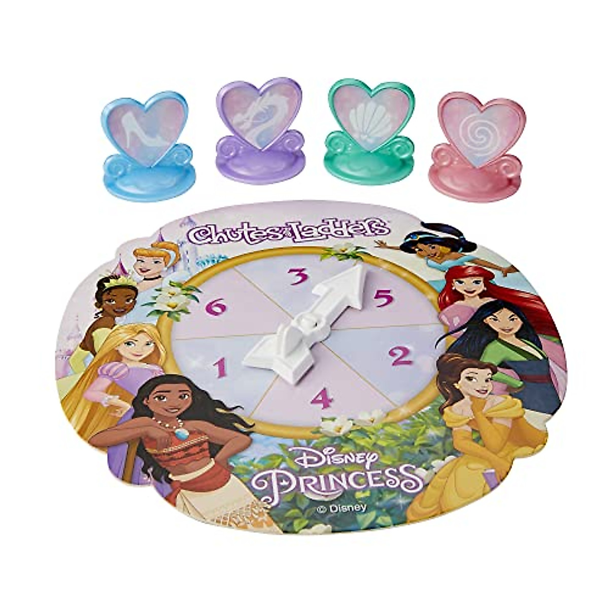 Hasbro Gaming Chutes and Ladders: Disney Princess Edition Board Game for Kids Ages 3 and Up, Preschool Game for 2-4 Players (Amazon Exclusive)