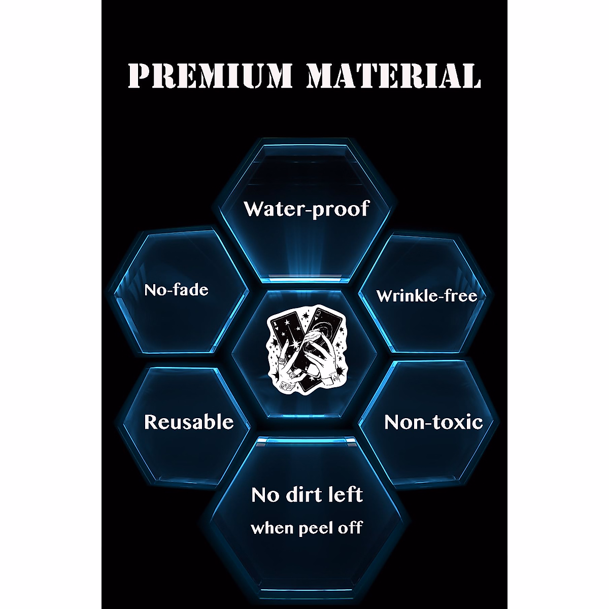 Witchy Stickers for Kindles Water Bottles, 100PCS Waterproof Spooky Aesthetic Stickers for Adults Girls Teens, Cute Hippie Indie Celestial Stickers for Laptop Books Scrapbooks Journals