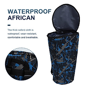 EXCEART Drum Gig Bag Drum Bag Shoulder Strap African Drum Bag Oxford Fabric African Drum Shoulder Carry Case for 10 Inch African Drum Storage Djembe Hardshell