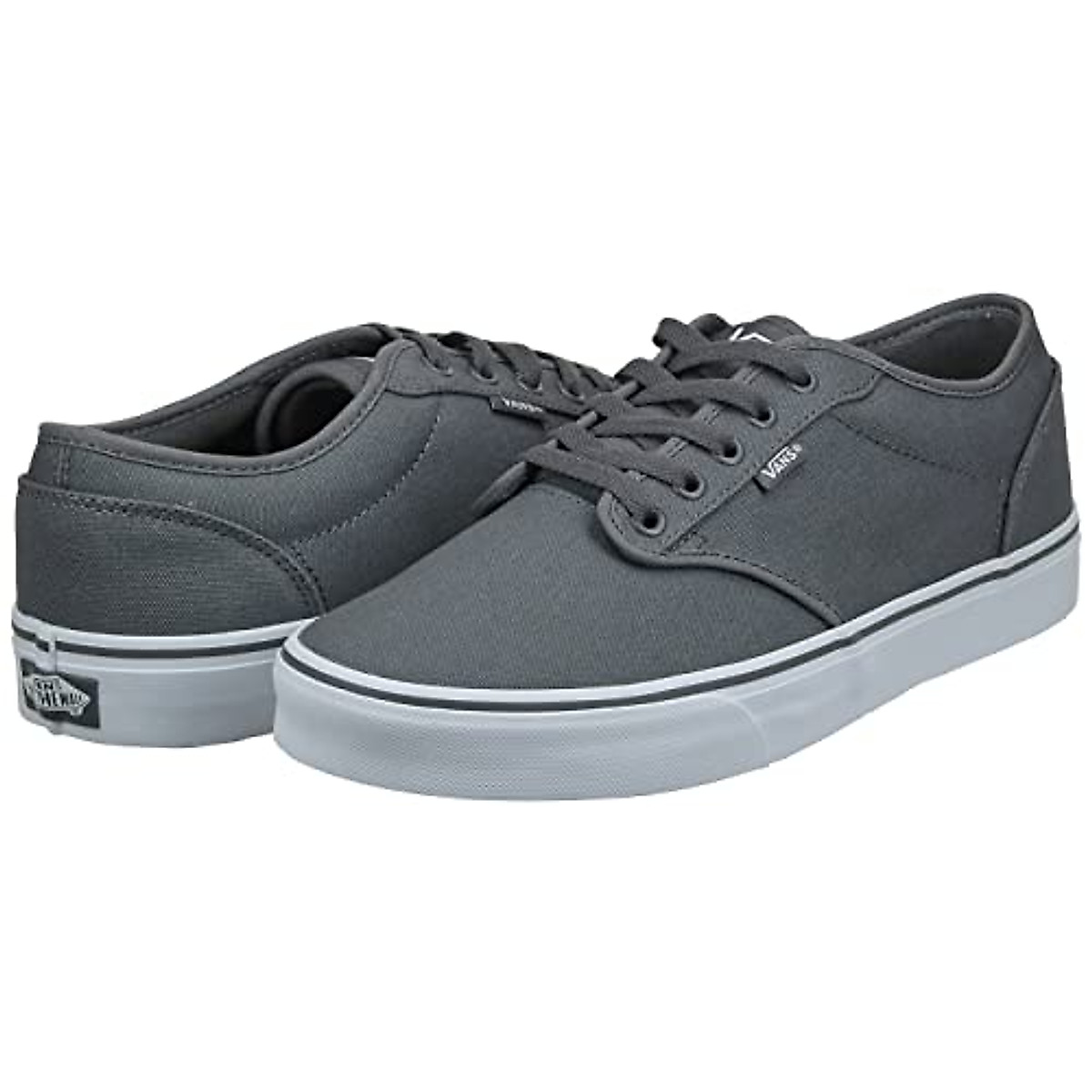 Vans Men's Atwood Sneaker, Canvas Pewter White, 14