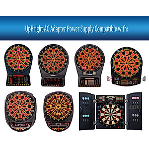 UpBright 9V AC/DC Adapter Replacement For Arachnid Bullshooter Dartboard Pro 300 450 650 670 750 800 6000 E300 E450 E670 E750 E800 ARA E650ARA E520H EDB100 EDB400 CMX 1000 3000 5000 D9800 Power Supply