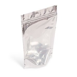 Pacific Bag 425-308GZ Stand-Up Pouch, 8 oz, Clear/Gold Metalized with Zipper (Case of 500)