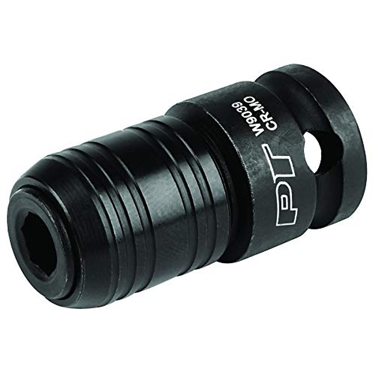 Performance Tool W9039 Heavy-Duty Chrome Molybdenum Steel 3/8-Inch Square Drive to 1/4-Inch Hex Bit Adapter with Quick Change Collar for Impact Tools