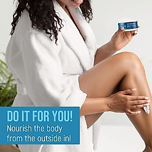 Magnesium Body Butter - Scrub and Moisturizer - Magnesium Lotion Alternative with Mango, Shea, Grapeseed & Magnesium Oil - Unscented