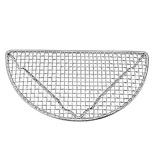 EMUKOEP Cooling Racks for Baking Stainless Steel Wire Cooking Rack High Temperature Resistant Oven Safe for Cooking Roasting Grilling (Medium Semicircle 18CM)