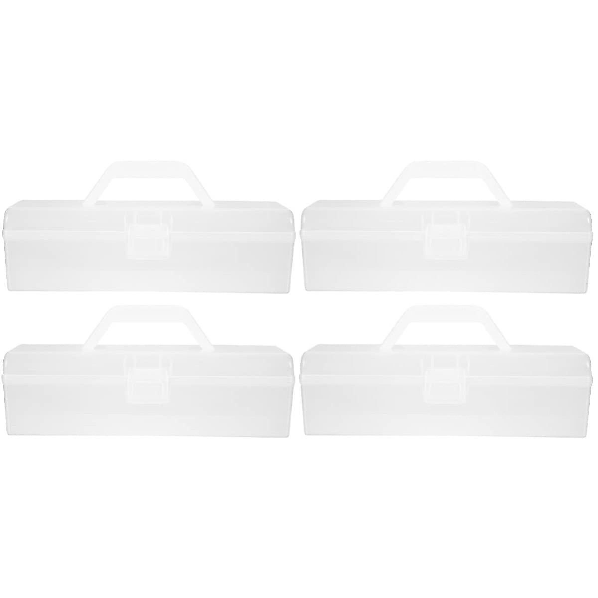Cabilock 4 Pcs Noodle Storage Box Snacks Storage Container Fridge Containers Refrigerator Storage Bins Pasta Spaghetti Sundries Storage Container Plastic Cosmetic Food White