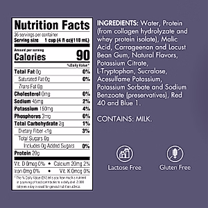 Medtrition High Protein Sugar Free Gelatin |Gelatein Grape| 12 Servings