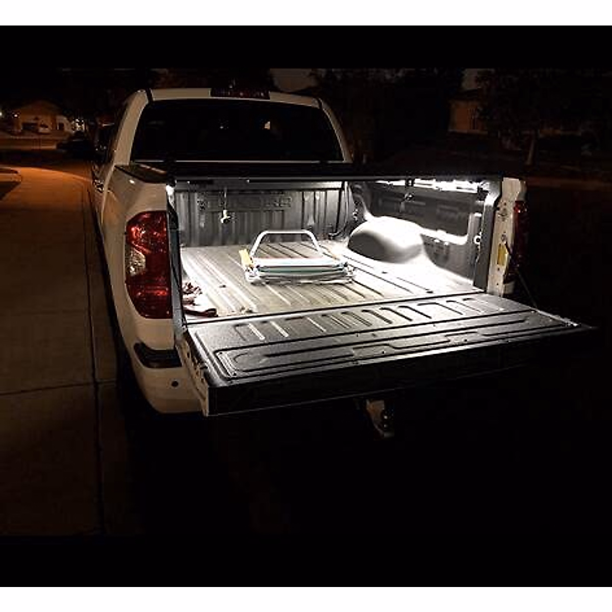 NBWDY 2Pcs 60in White 180 LED Truck Bed Light Strip Kit Waterproof Lighting Lamp with On-Off Switch Fuse 2-Way Splitter Extension Cable for Cargo Truck,Pickup,SUV,RV,Boat