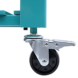 Permasteel PS-203F1-TEAL-AM 80 Quart Portable Rolling Patio Cooler, Teal